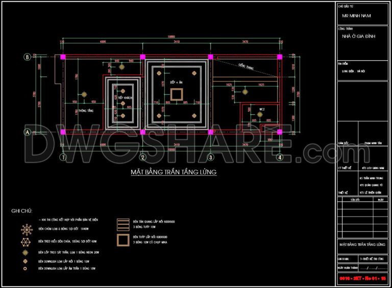70. Detailed CAD drawings for the ceiling layout design of a 4-story ...