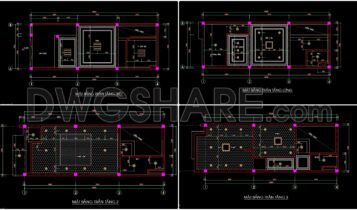 286. Free download of detailed CAD drawings of the entrance lobby for a ...