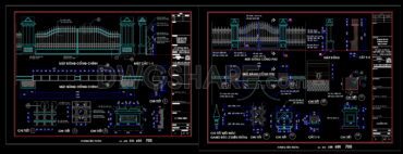 133. CAD drawings detailing gates and fences available for download