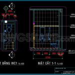166. WC Layout Plan and elevations details CAD drawings download - Free ...