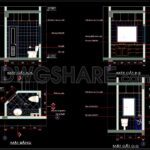 170. WC Layout Plan and elevations details CAD drawings download - Free ...