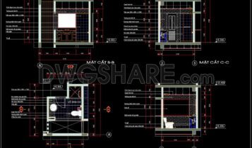 89.Detailed Drawings Of Modular Kitchen In Autocad File