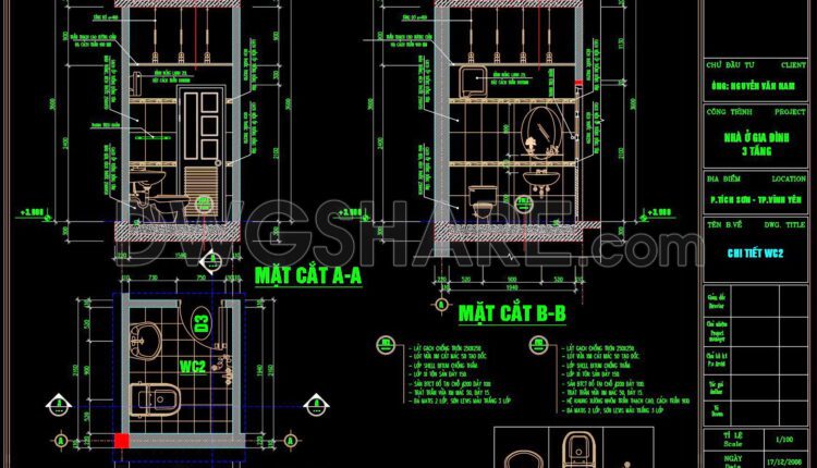 171. WC Layout Plan and elevations details CAD drawings download - Free ...