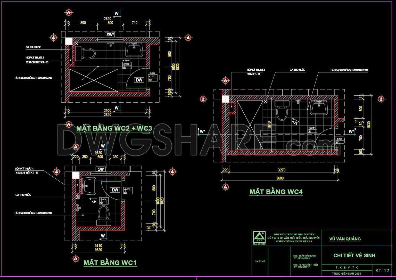 173. WC Layout Plan and elevations details CAD drawings download
