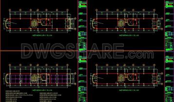 12.Multi function hall AutoCAD File DWG