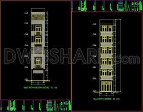 20. Download the construction method drawings for a 4-story townhouse