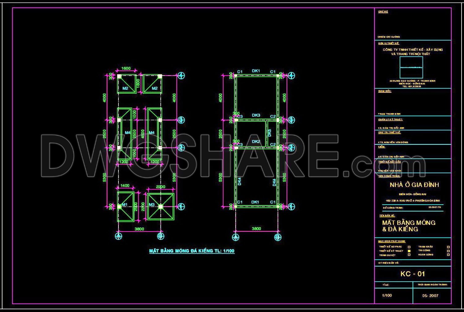 222. Structural Drawings Of 3-Story House A Complete Project 3.8mx12m ...