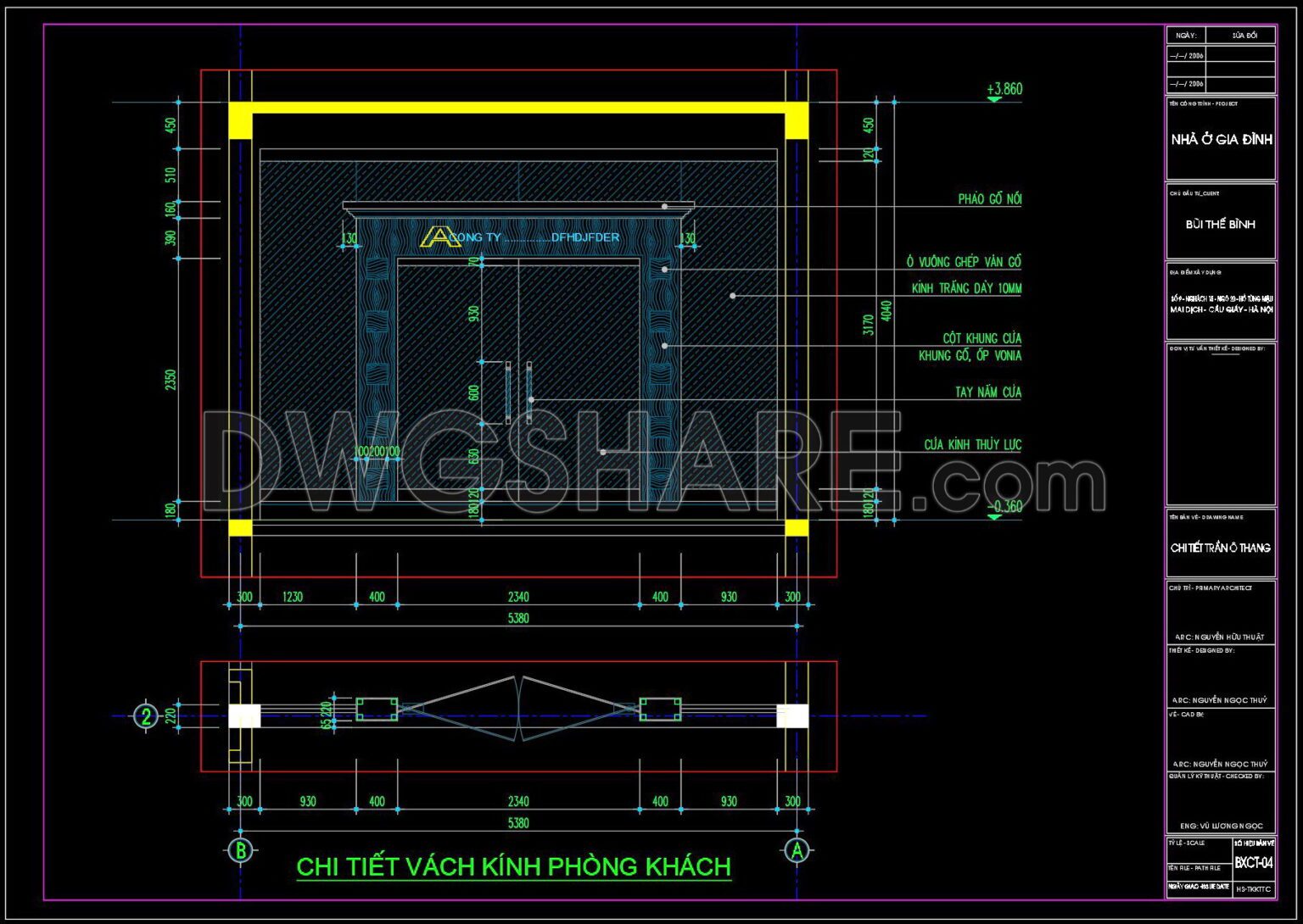 239. Detailed AutoCAD drawings of vertical elevations and balconies
