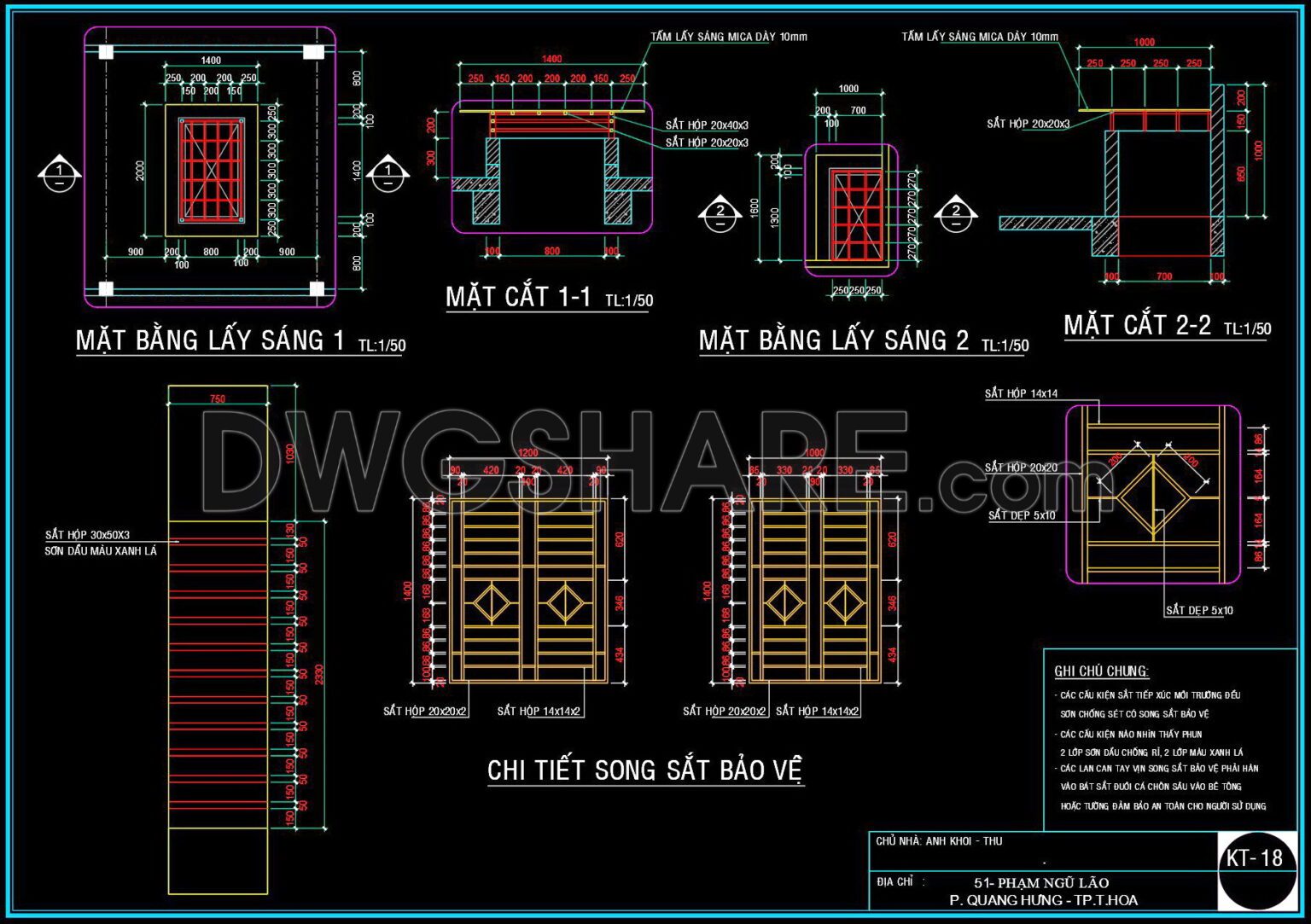 240. CAD drawing details of the skylight for natural lighting in the ...