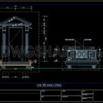 243. Detailed architectural CAD drawings of balconies and columns ...