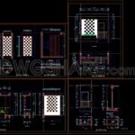244. Detailed architectural CAD drawings of balconies, fence, flower ...
