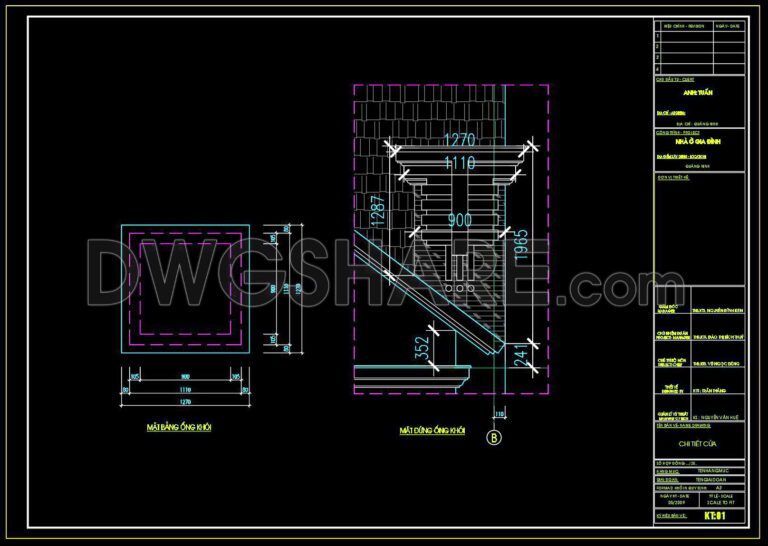 246. CAD detailed drawings of vertical facade wall sections for townhouses