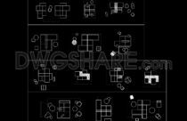 79.Autocad Drawings Of Pile Cap Layout and Sections Details For Download