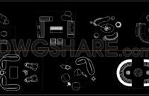 32.Tree In Top View AutoCAD Blocks Free Download