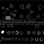 265. CAD blocks of Table, Sofa for living room - Free Cad Blocks ...