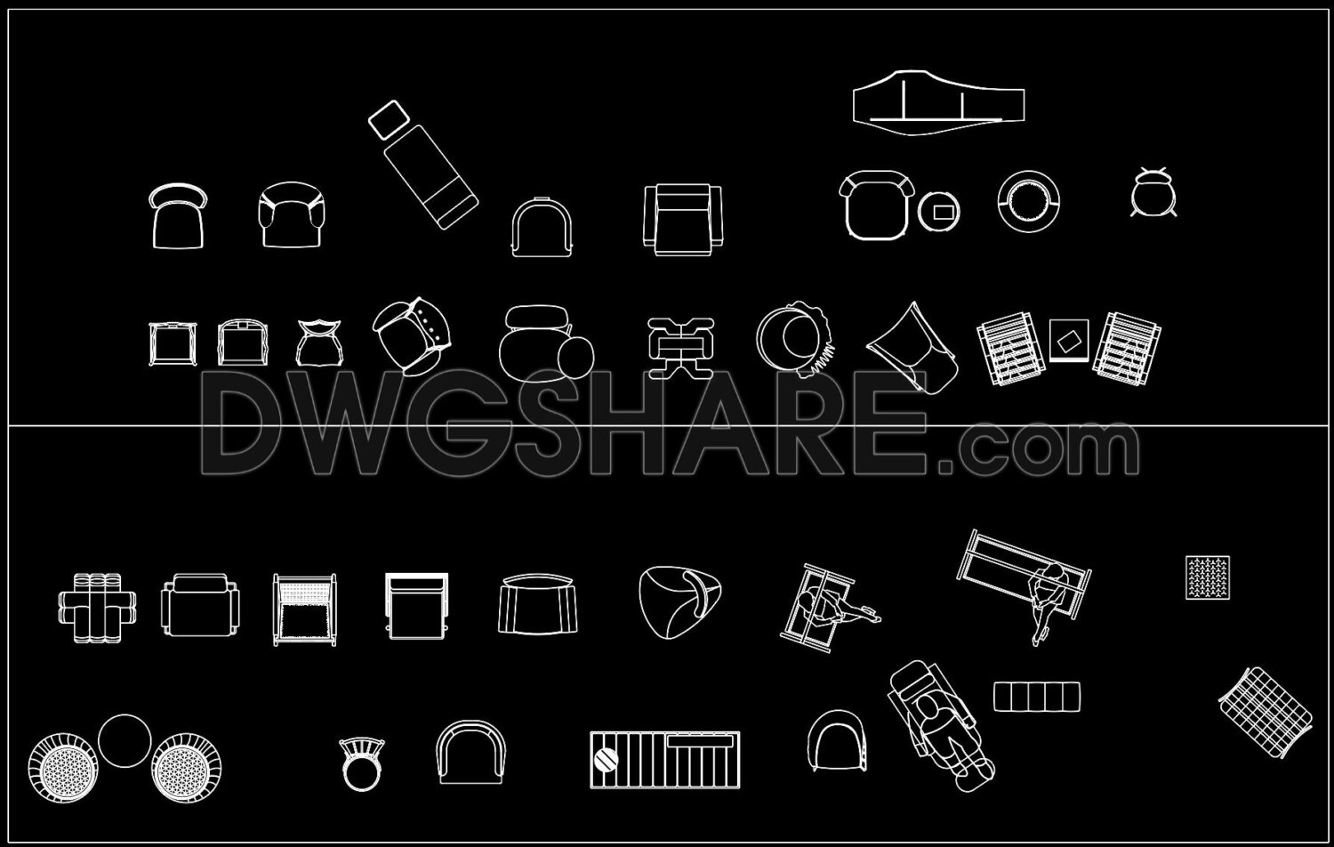 265. CAD blocks of Table, Sofa for living room