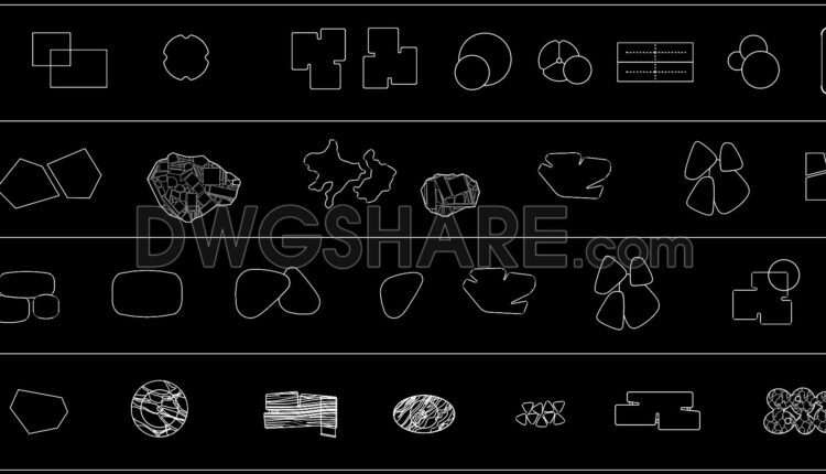 266. Download CAD blocks of various types of coffee tables - Free Cad ...