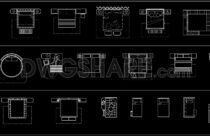 25.Cable Glands With Lock Nut AutoCAD Blocks