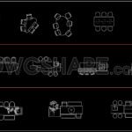 268. Download CAD blocks for dining tables and conference tables - Free ...