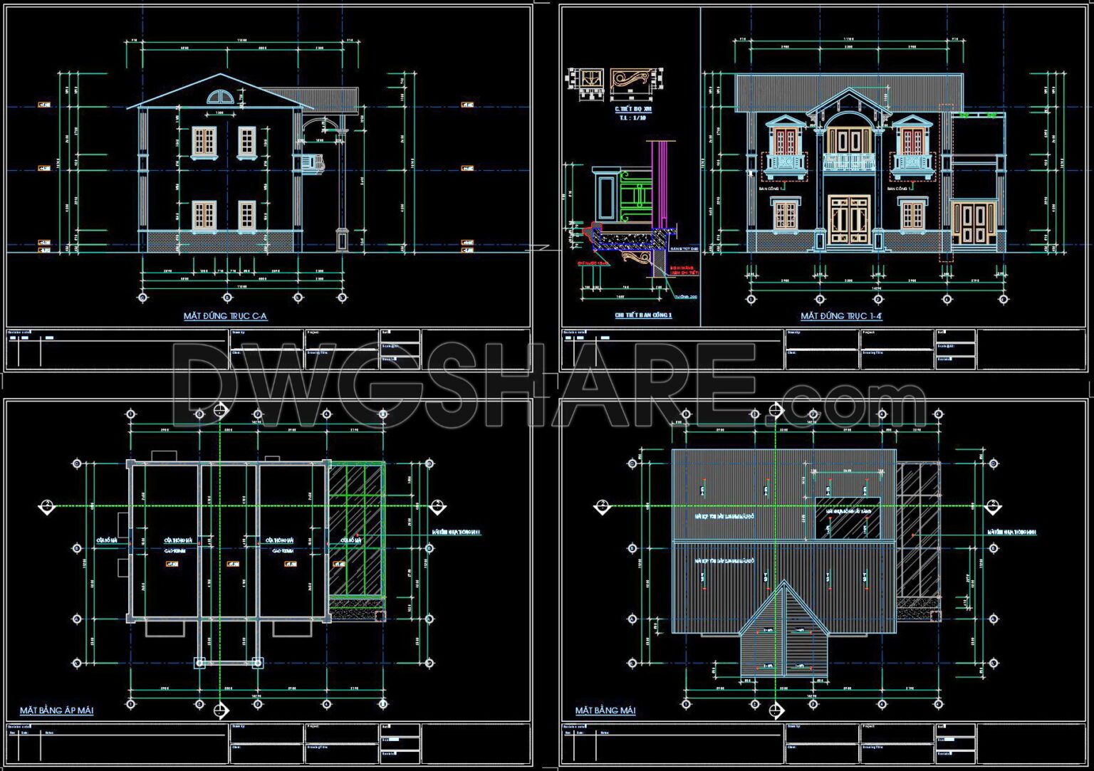 271. CAD drawings of the floor plan, elevation, and cross-sections of ...