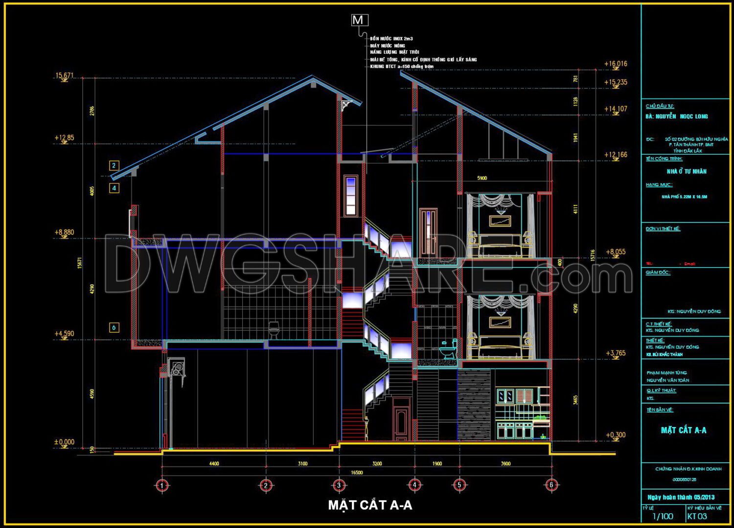 272. CAD drawings of the floor plan, elevation, and cross-sections of ...