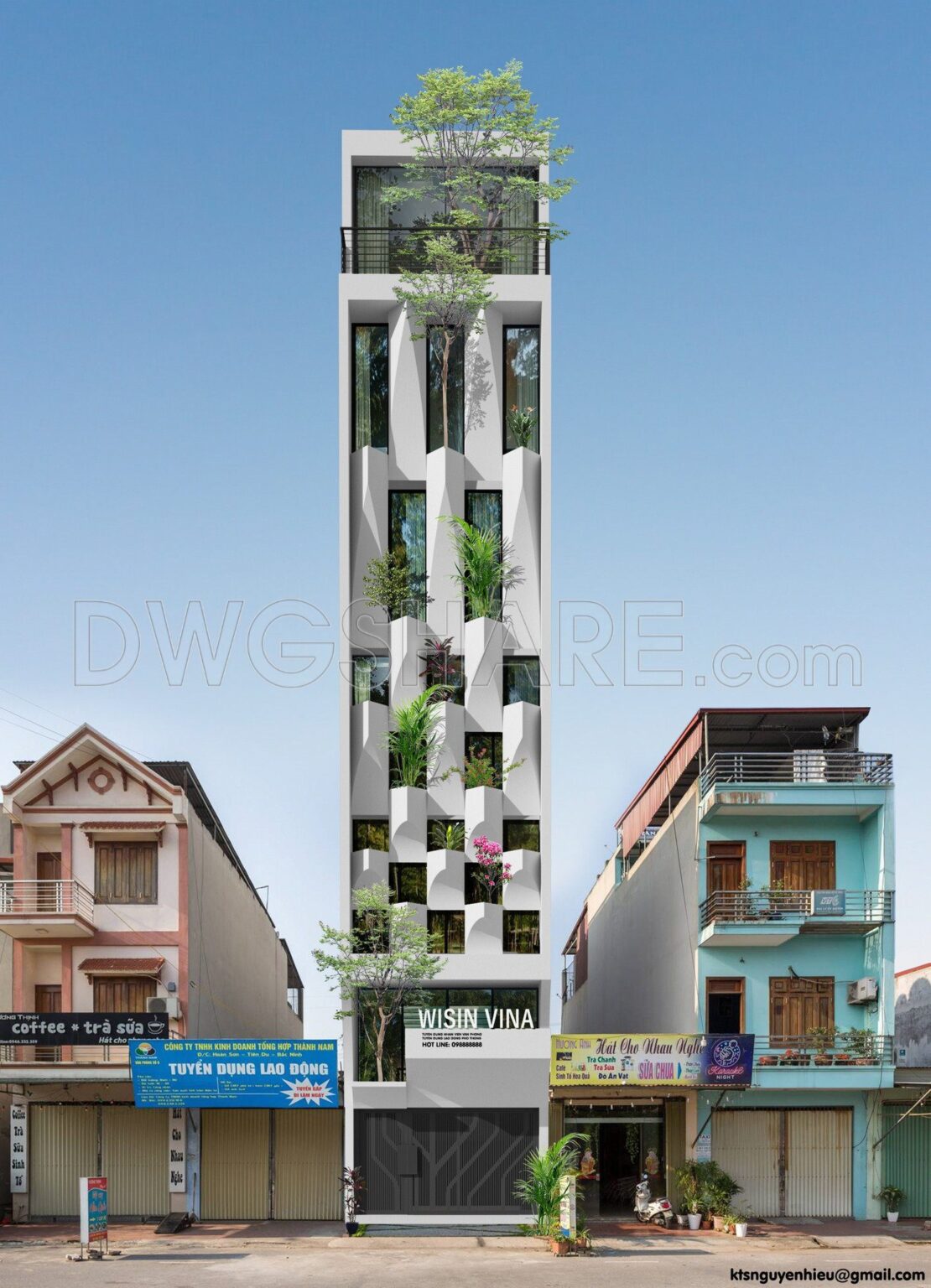 383. CAD drawings of the floor plan, elevation, and cross-sections of ...