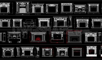 Fireplace Archives - Free Cad Blocks, download DWG models for ...