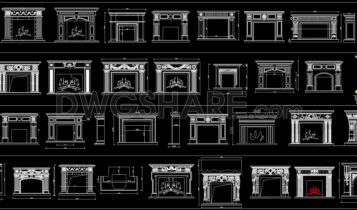 Fireplace Archives - Free Cad Blocks, download DWG models for architects, designers, engineers