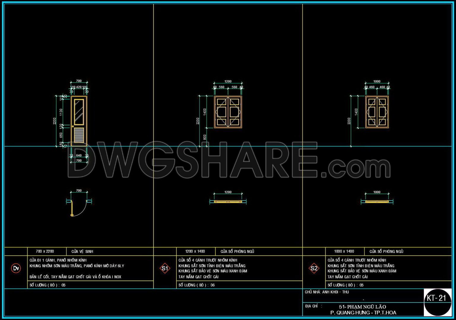484. Detailed CAD Drawings Of Doors, Windows For Download