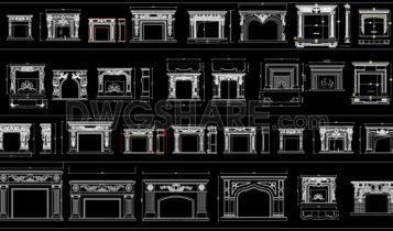 Fireplace Archives - Free Cad Blocks, download DWG models for ...