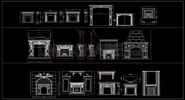 50. Download CAD drawings of various European fireplaces