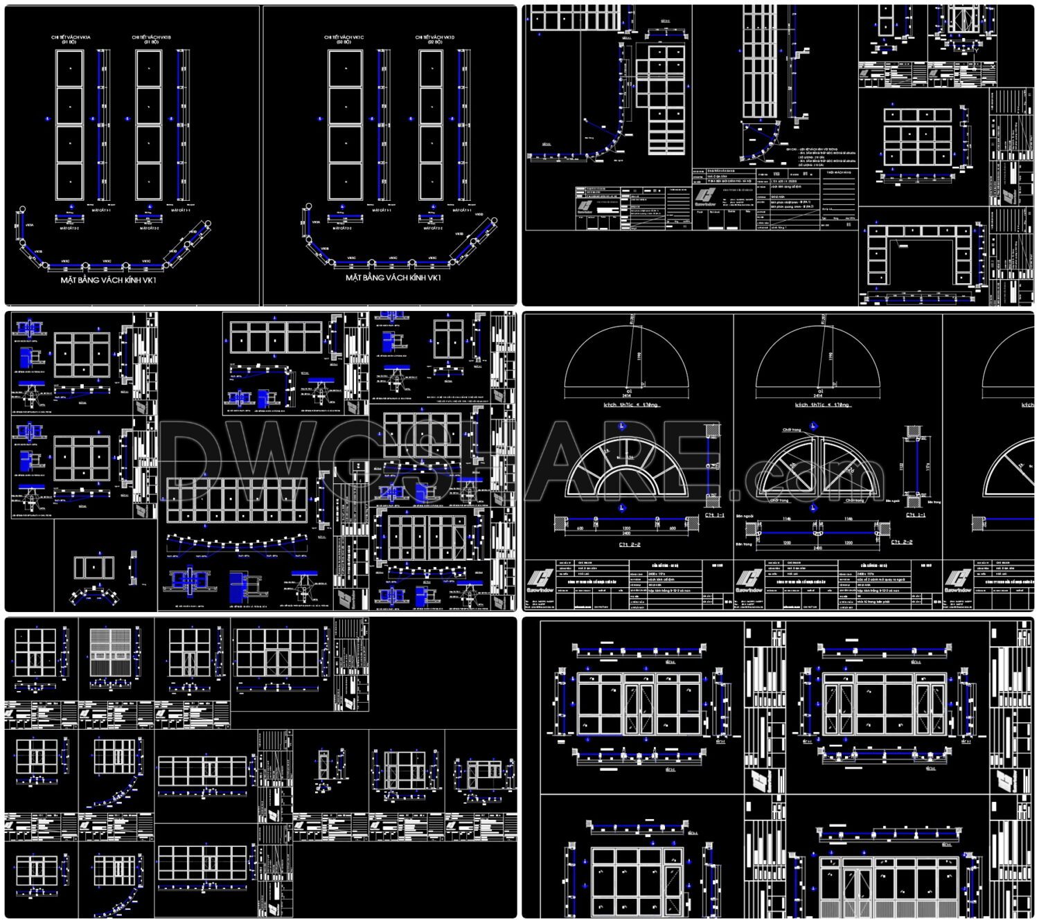 525. Download the CAD library of 22 door and window drawings from Euro ...