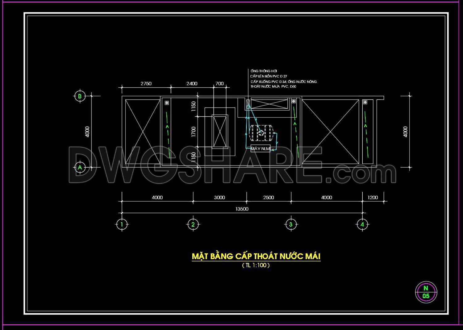 60. CAD drawings detailing the design of water supply and drainage ...