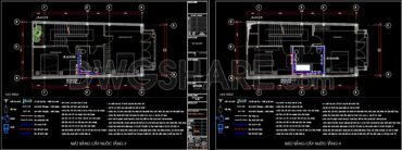 62. Detailed CAD design drawings for the water supply system in a 5 ...