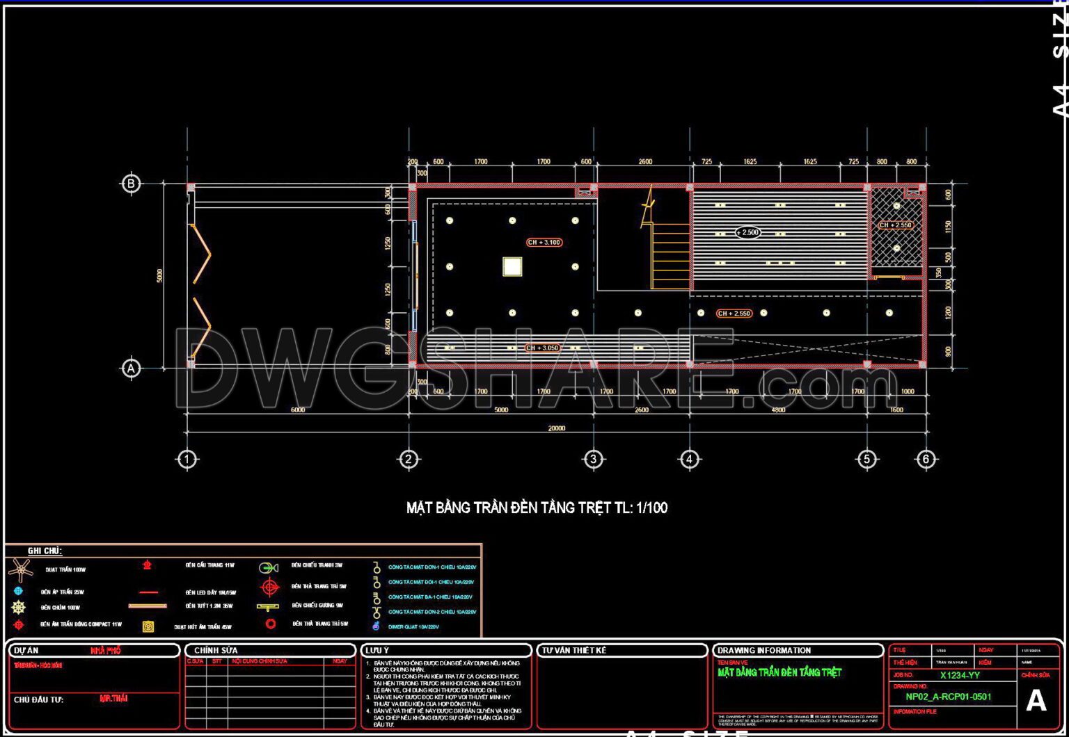 72. Detailed CAD drawings for the ceiling layout design of a 3-story ...