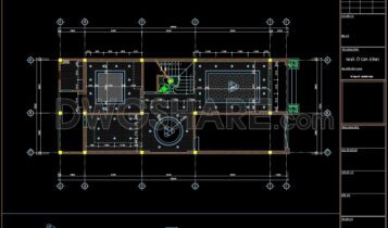 22.A set of trees and shrubs color top view AutoCAD blocks