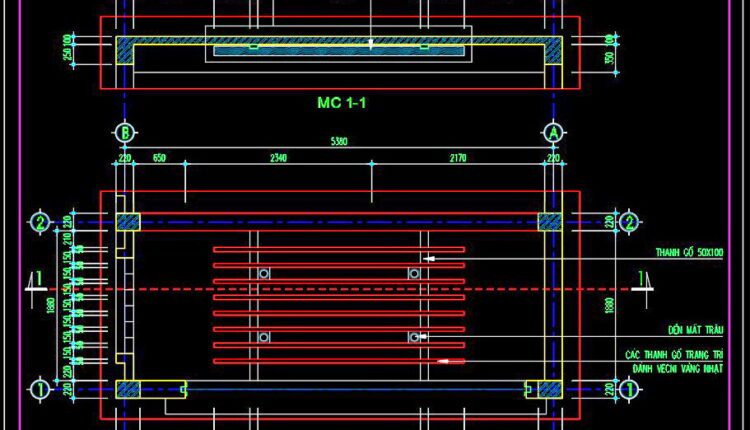 75. Detailed CAD drawings for the ceiling layout design - Free Cad ...