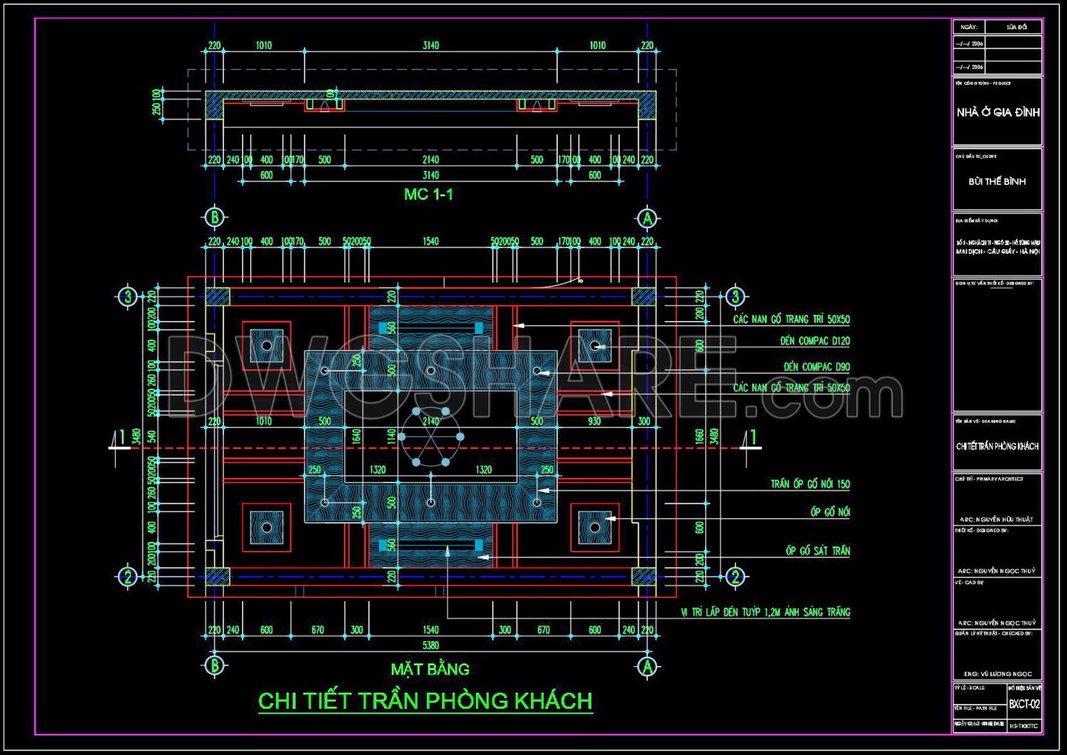 75. Detailed CAD drawings for the ceiling layout design