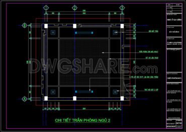 75. Detailed CAD drawings for the ceiling layout design