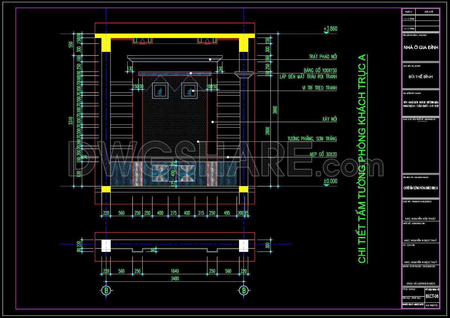 75. Detailed CAD drawings for the ceiling layout design