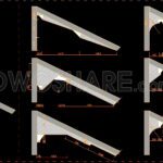 97. CAD drawings of various gypsum ceiling cross-sections and recessed ...