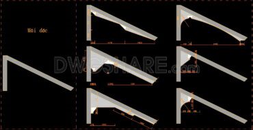 97. CAD drawings of various gypsum ceiling cross-sections and recessed ...