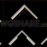 97. CAD drawings of various gypsum ceiling cross-sections and recessed ...