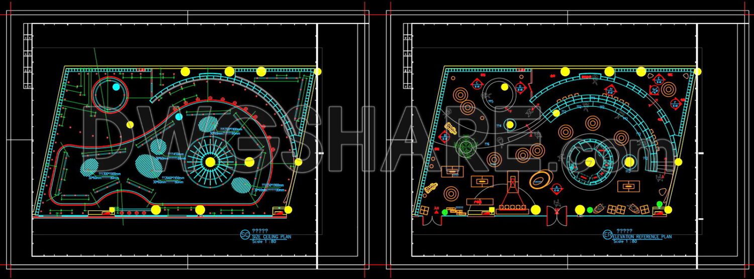 Detailed CAD drawings for the design and construction of coffee shops ...