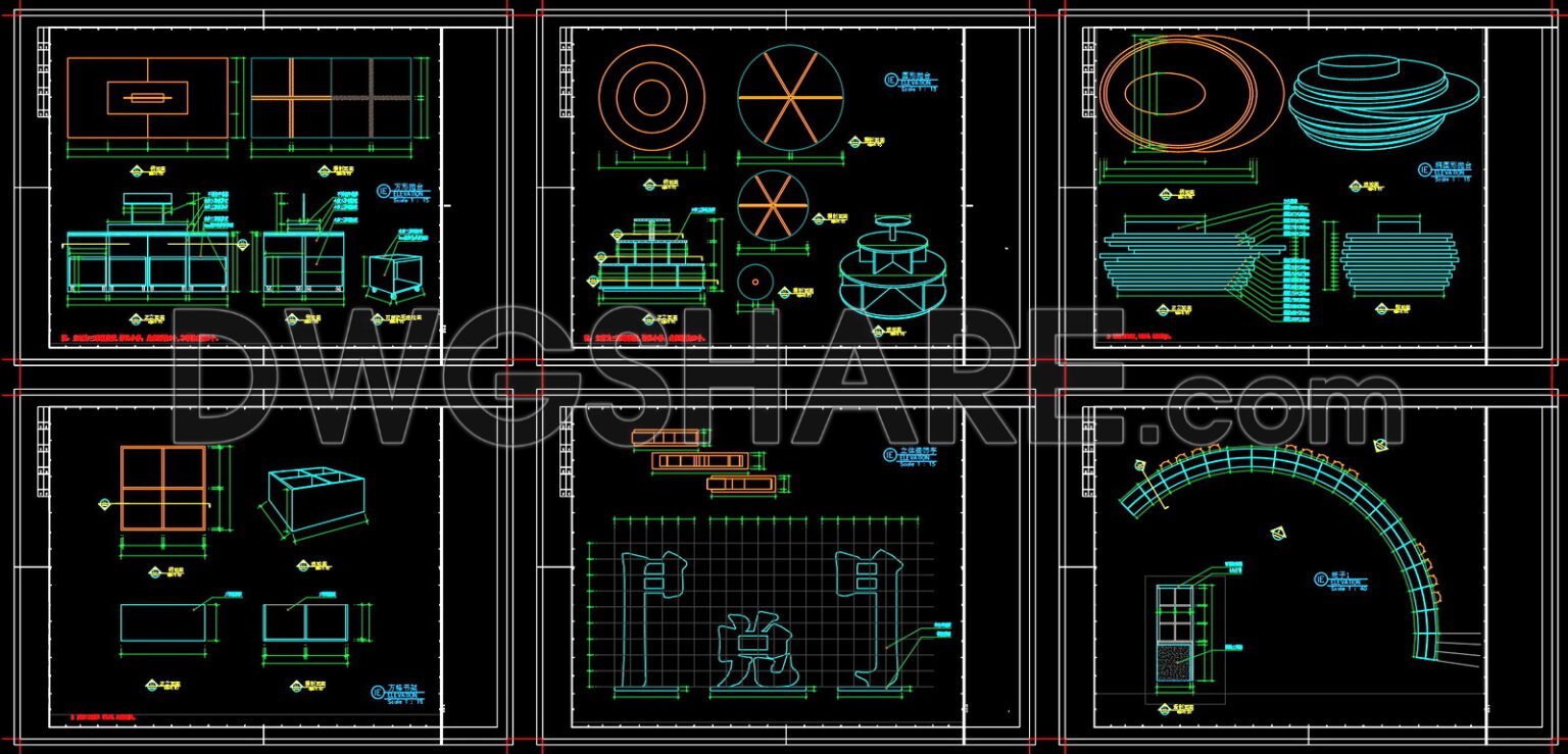 Detailed CAD drawings for the design and construction of coffee shops ...