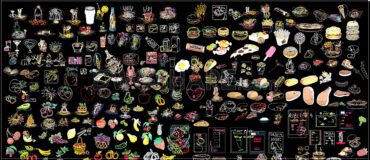 106. Download the gourmet vegetable and fruit CAD library