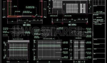 543. Free CAD Frameless Glass Railing Detail DWG