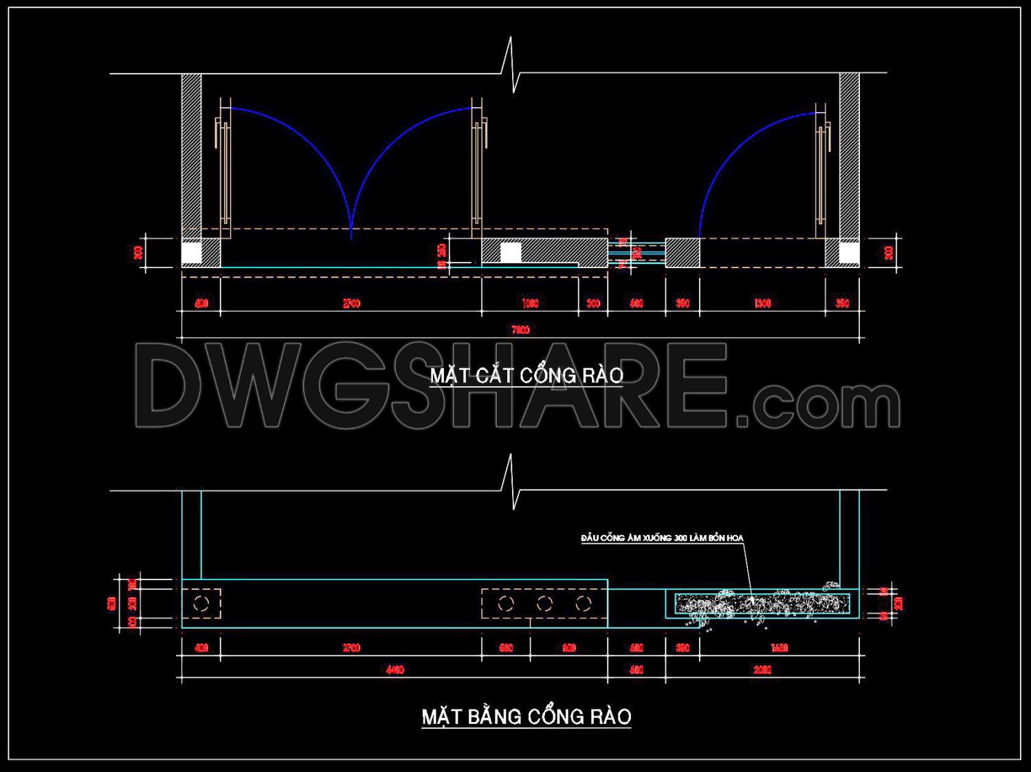 141. CAD drawings detailing gates and fences available for download