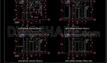 22.A set of trees and shrubs color top view AutoCAD blocks