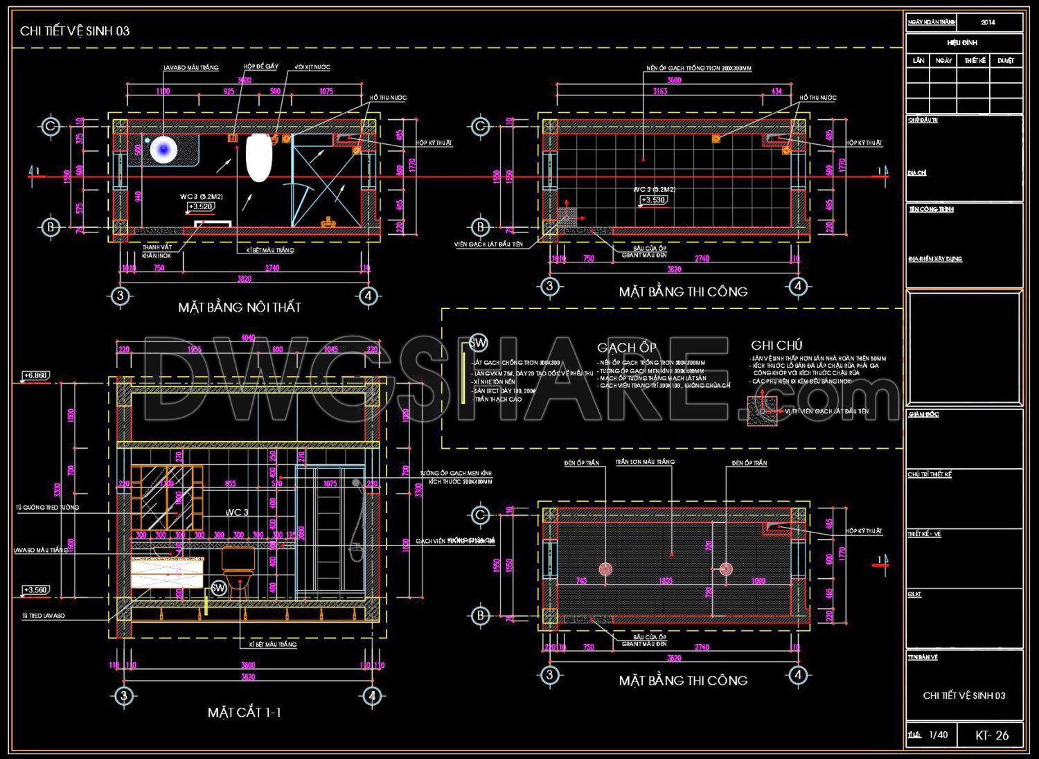 177. WC Layout Plan and elevations details CAD drawings download